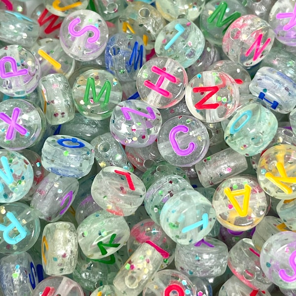 Glass Alphabet Bead - Etsy