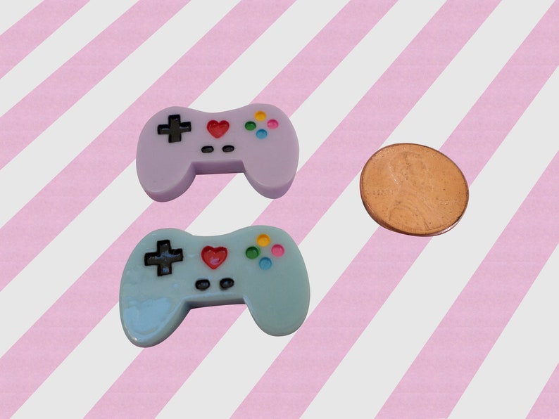 Kawaii Pastel Video Game Controller Decoden Cabochons - Etsy