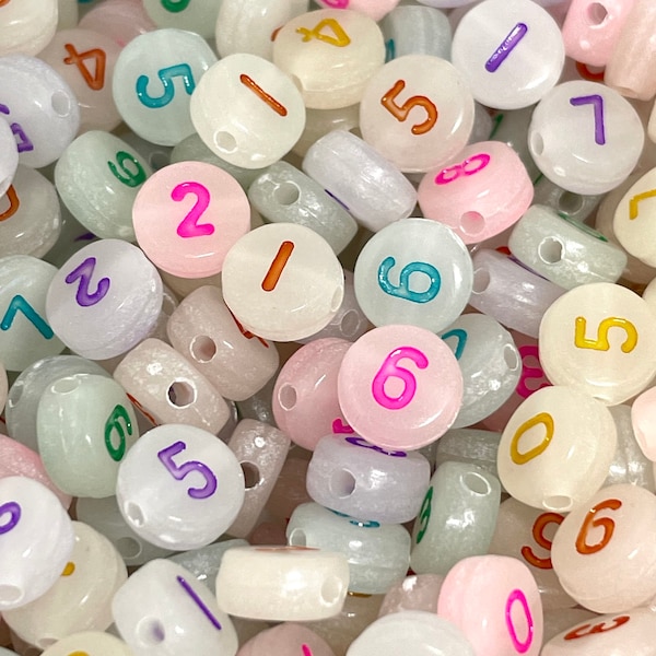 Number Beads - Etsy