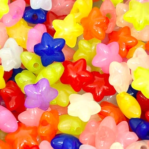 Bright Color Star Mix, Star Shaped Bead Soup - Etsy