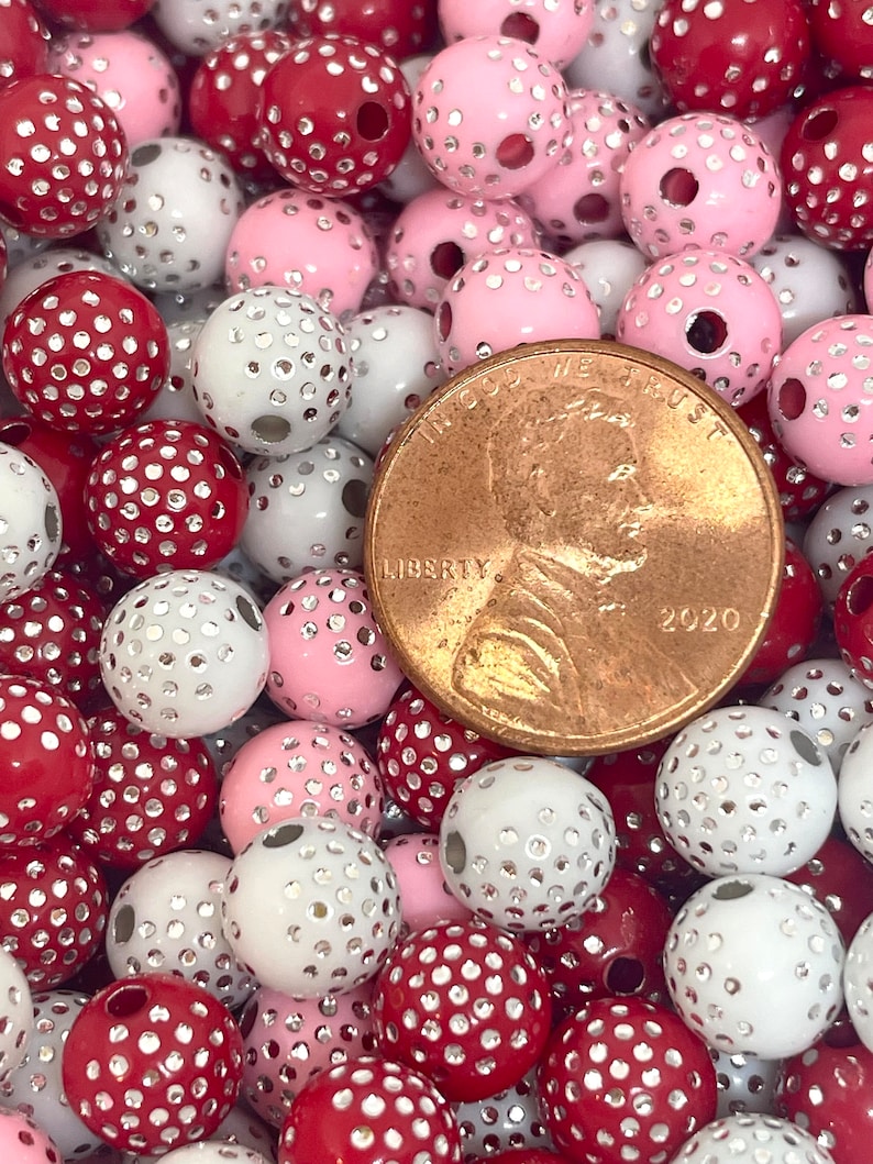 8mm Sweetheart Valentine's Day Bead Mix Love Bead - Etsy