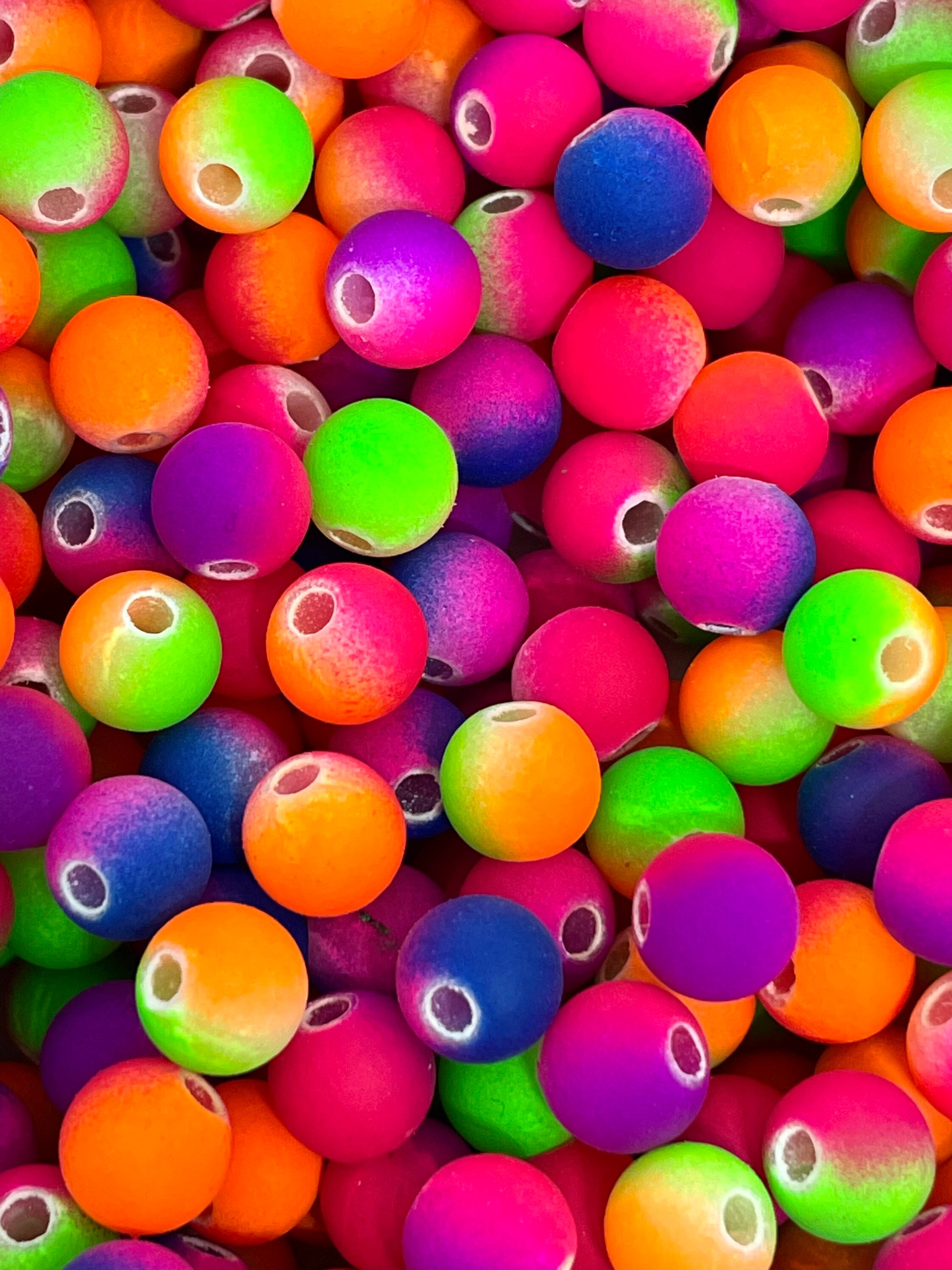 Neon Bead Mix Rave Beads for Necklace EDM Beads for - Etsy