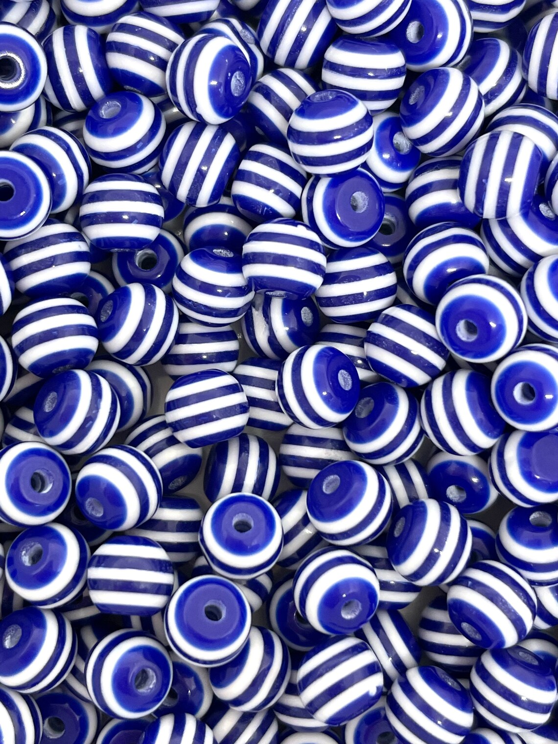 Translucent Rainbow Stripes Striped Beads for Jewelry Making - Etsy