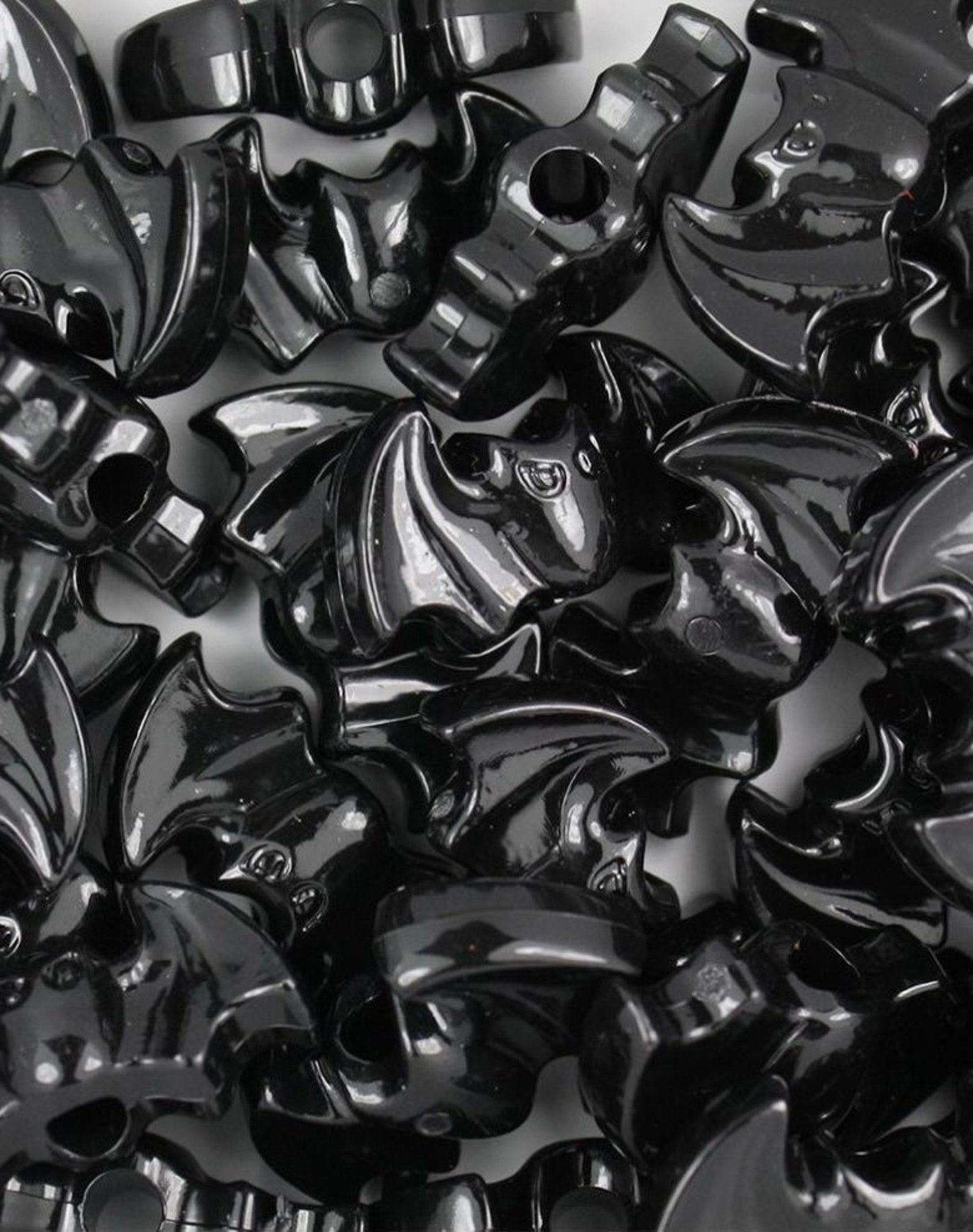 Halloween Beads, Black Bat Beads, Halloween Beads for Kids, Halloween ...