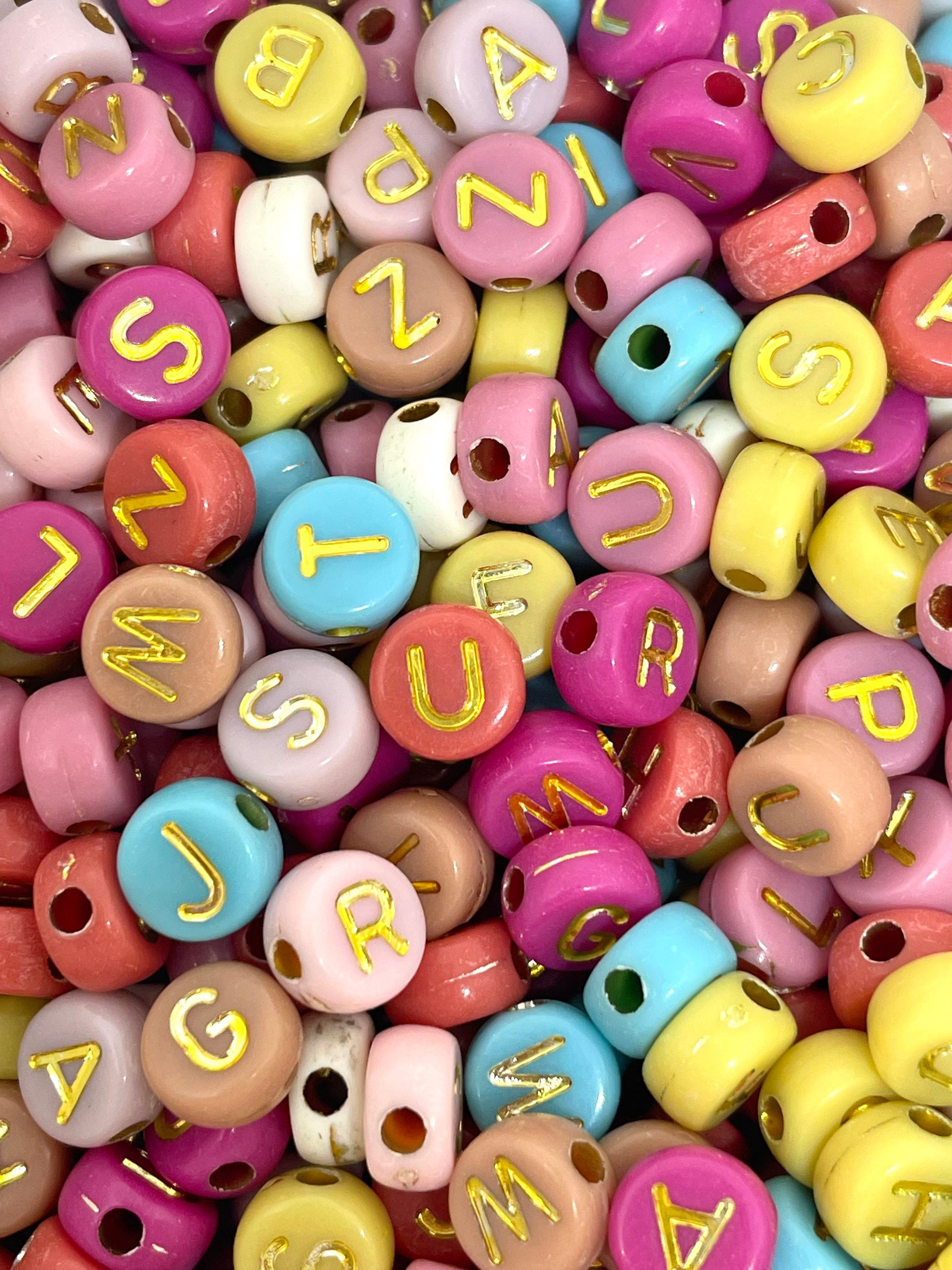 Chocolate Themed Alphabet Beads Letter Beads for Word - Etsy