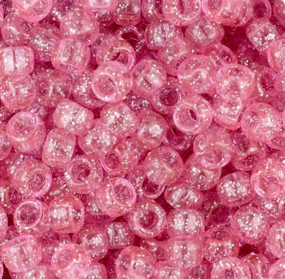 Pink Beads Pink Pony Beads Pink Kandi Beads Set Pink - Etsy