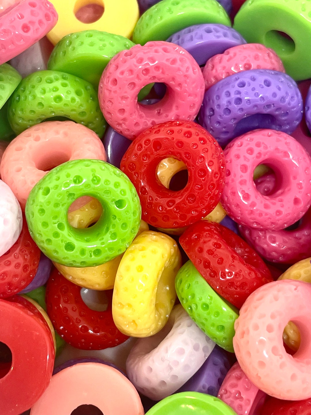 Kawaii Fruit Loop Themed Cereal Cabochons, Slime Toppings, Fillers ...