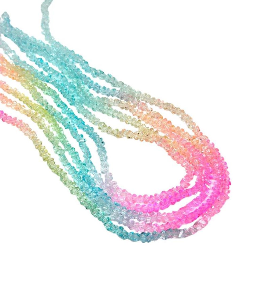 Prism Rainbow Beads Strand, Glass Rainbow Ombre Beads for Bracelets and ...
