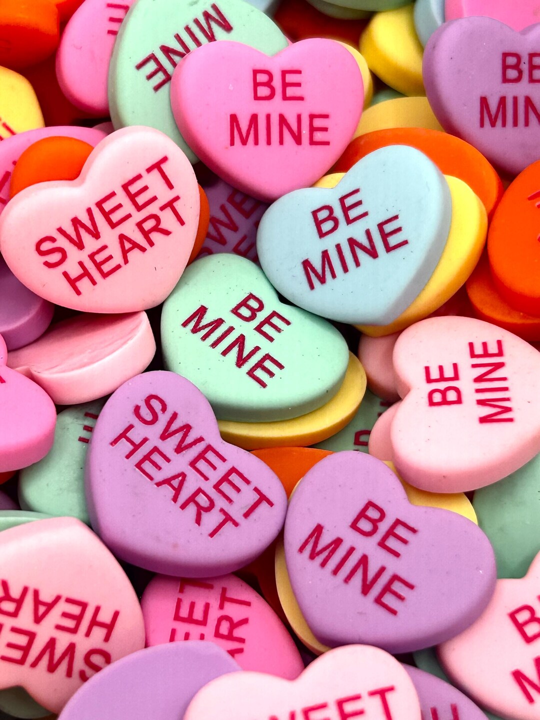 Valentine’s Day Conversation Heart Cabochon Mix, Craft Supplies - Etsy