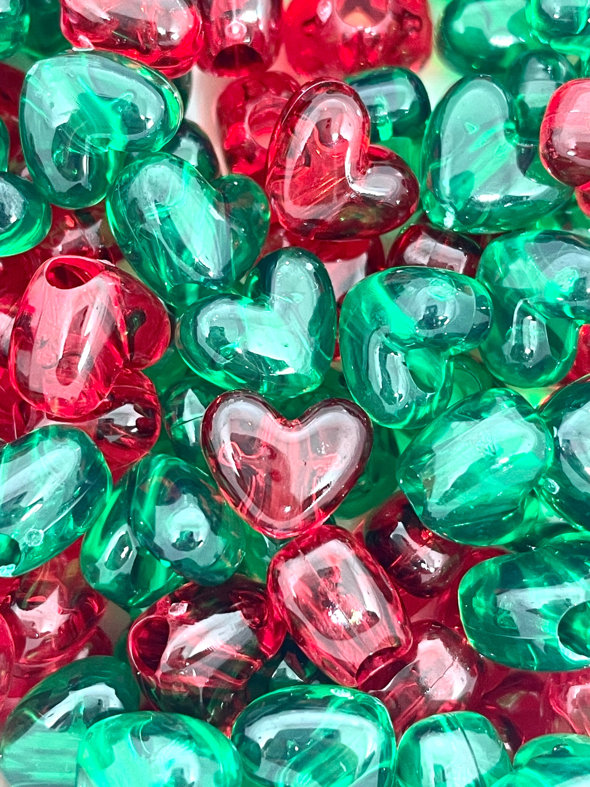 Elf Themed Bead Mix Christmas Bead Mix Christmas Acrylic - Etsy