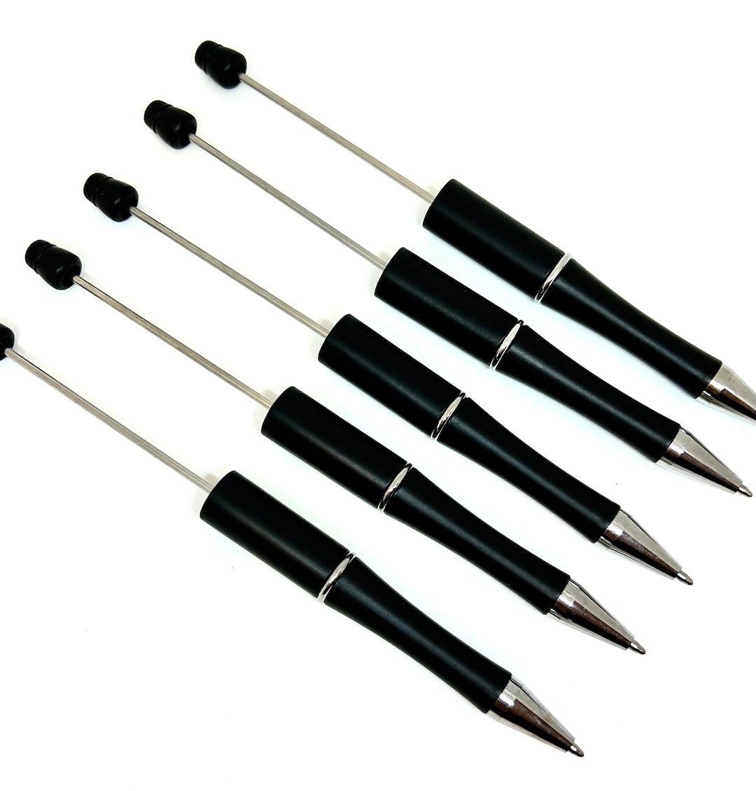 DIY Blank Black Beadable Pens, Pen Blanks, Custom Pen, Beaded Pens ...