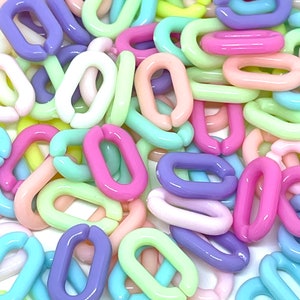 Pastel Chain Link Bracelet Sets, DIY Jewelry, Chainlink - Etsy