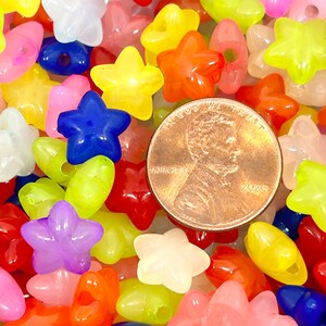 Bright Color Star Mix, Star Shaped Bead Soup - Etsy