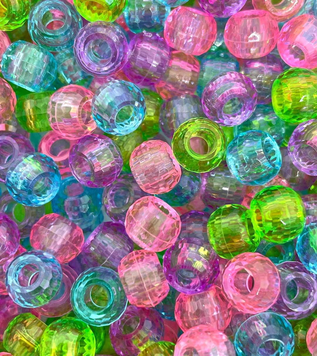 Cute Clear Bead Mix, Pony Bead Mix, Fairy Kei Beads for Cosplay, Cute ...