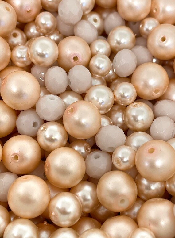 Soft Cream Elegant Bead Mix Cute Beads for Jewelry Making - Etsy