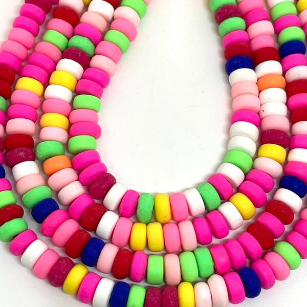 Polymer Clay Bead Necklace - Etsy