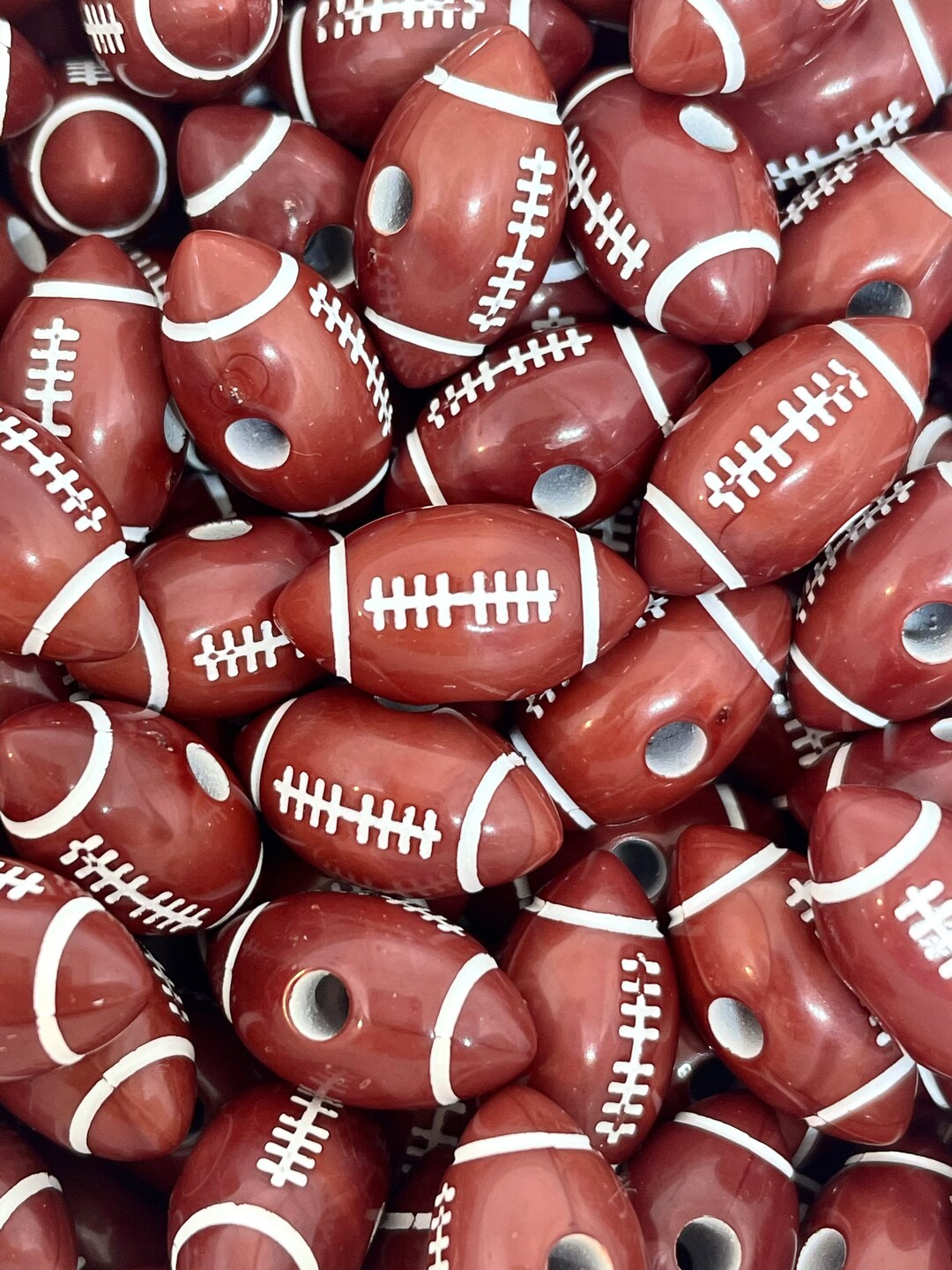 Football Beads Foot Ball Charm Pendant for Jewelry Making - Etsy