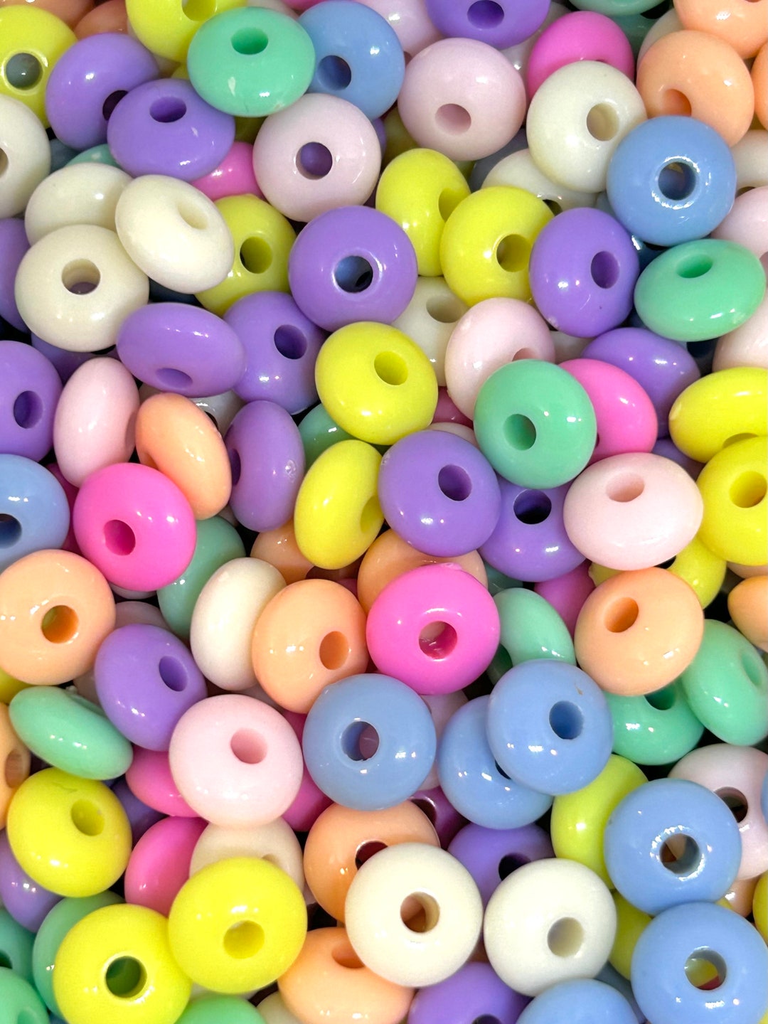 Pastel Candy Disc Beads: Nostalgic Necklace-inspired Collection - Etsy