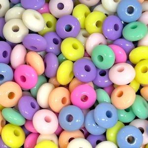 Pastel Candy Disc Beads: Nostalgic Necklace-inspired Collection - Etsy