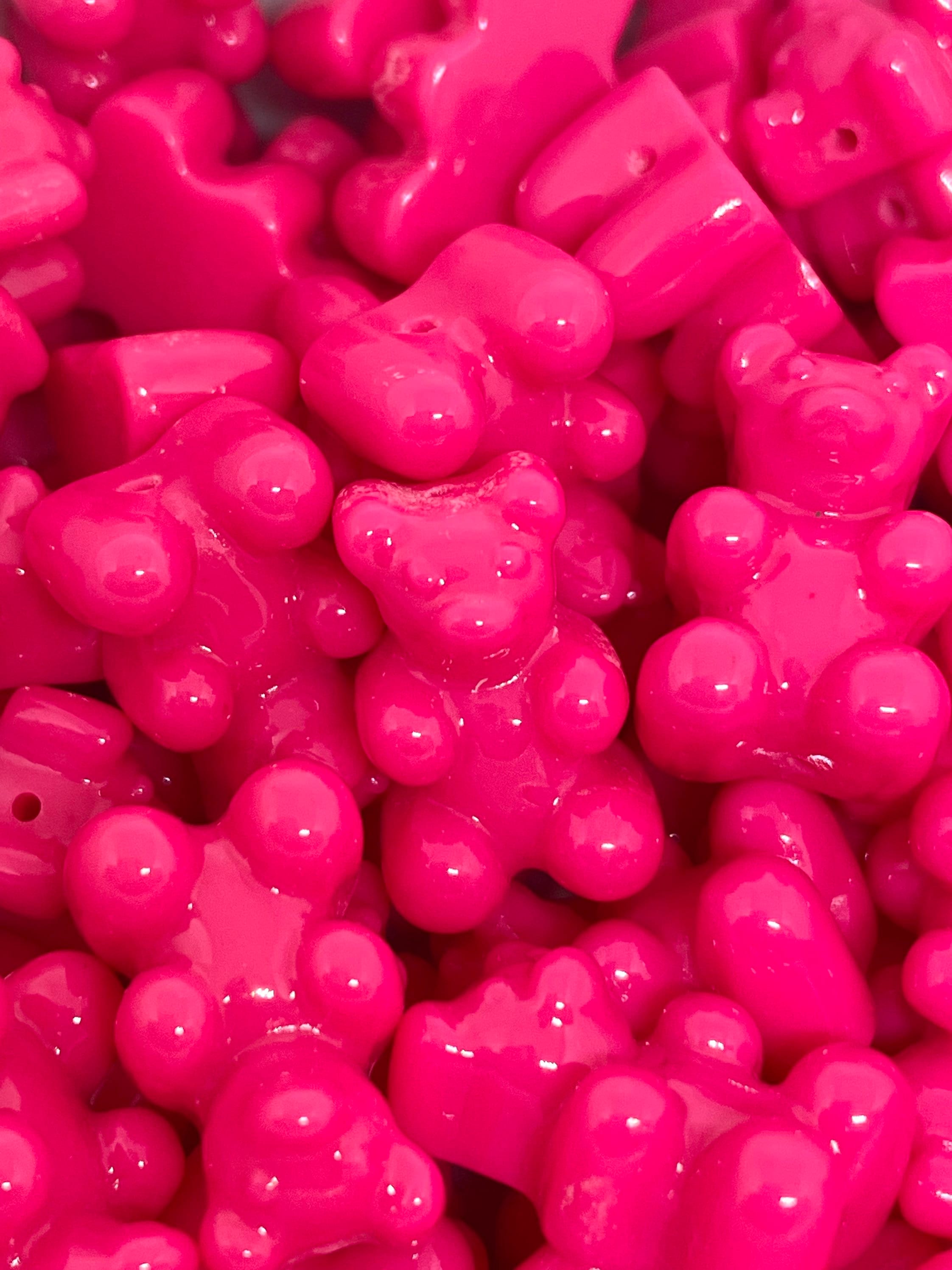 Pink Resin Gummy Bears - Etsy