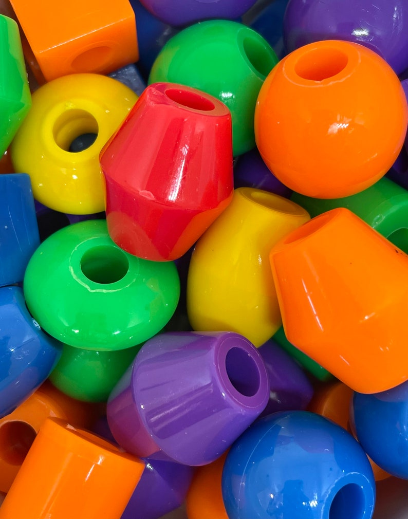 Jumbo Montessori Beads for Threading, Threading Beads, Sensory Bin ...