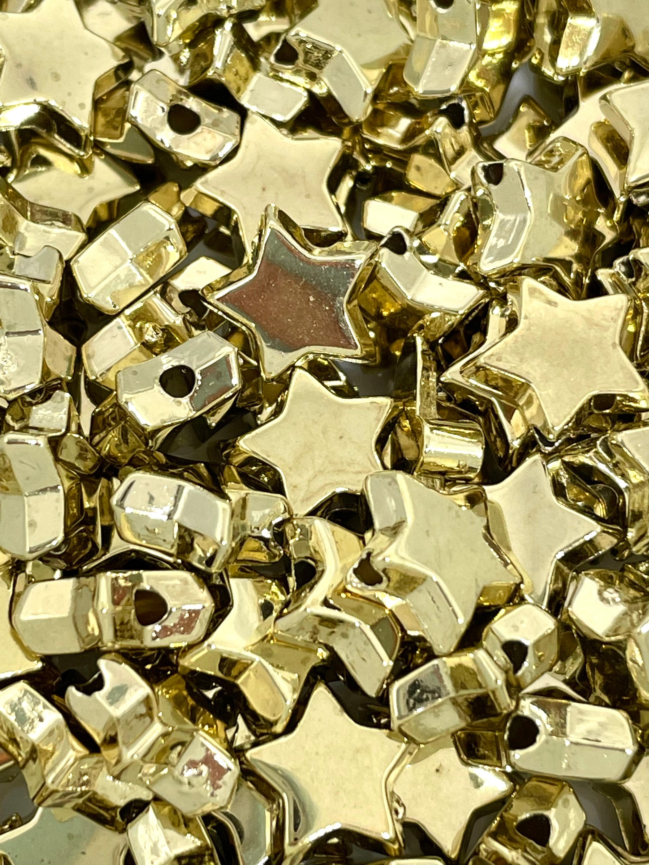 Gold Star Beads Metal Star Shaped Beads for Jewelry Making - Etsy