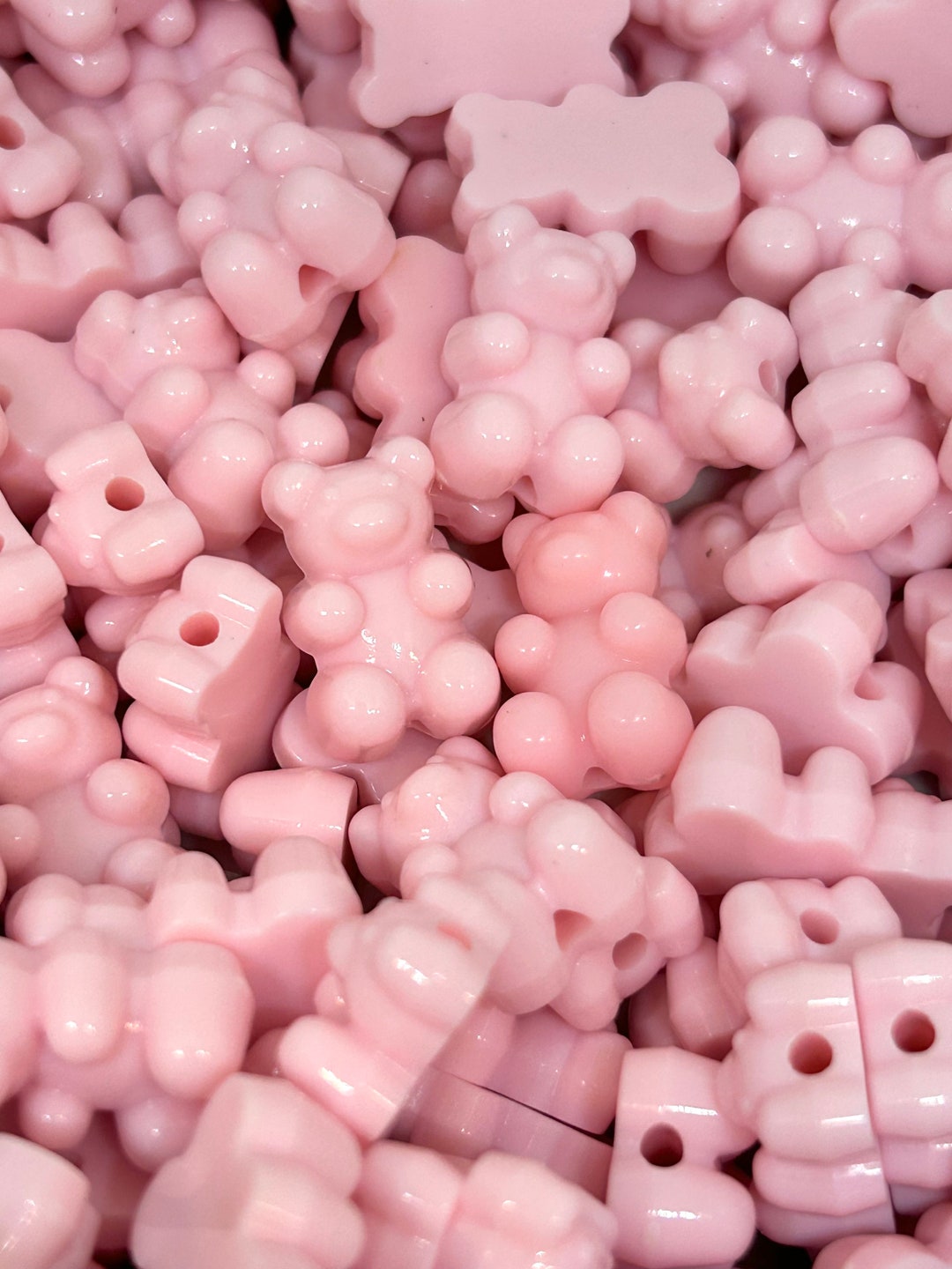 Light Pink Resin Gummy Bear Beads - Perfect for Fun & Playful Jewelry ...