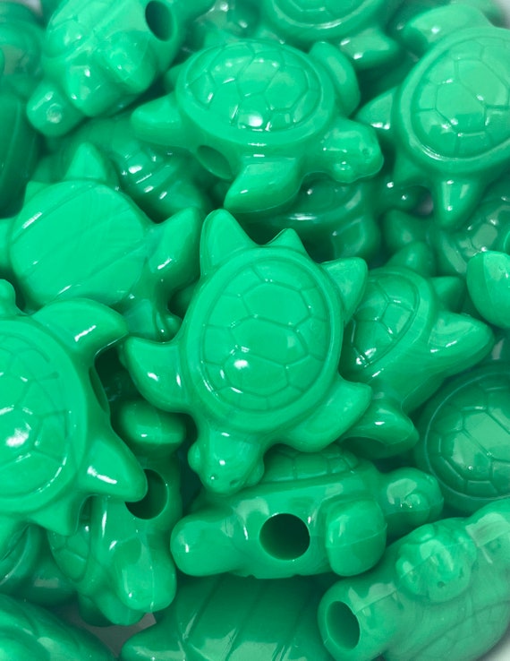 Cute Turtle Beads for Jewelry Making Turtle Charm Green Sea - Etsy