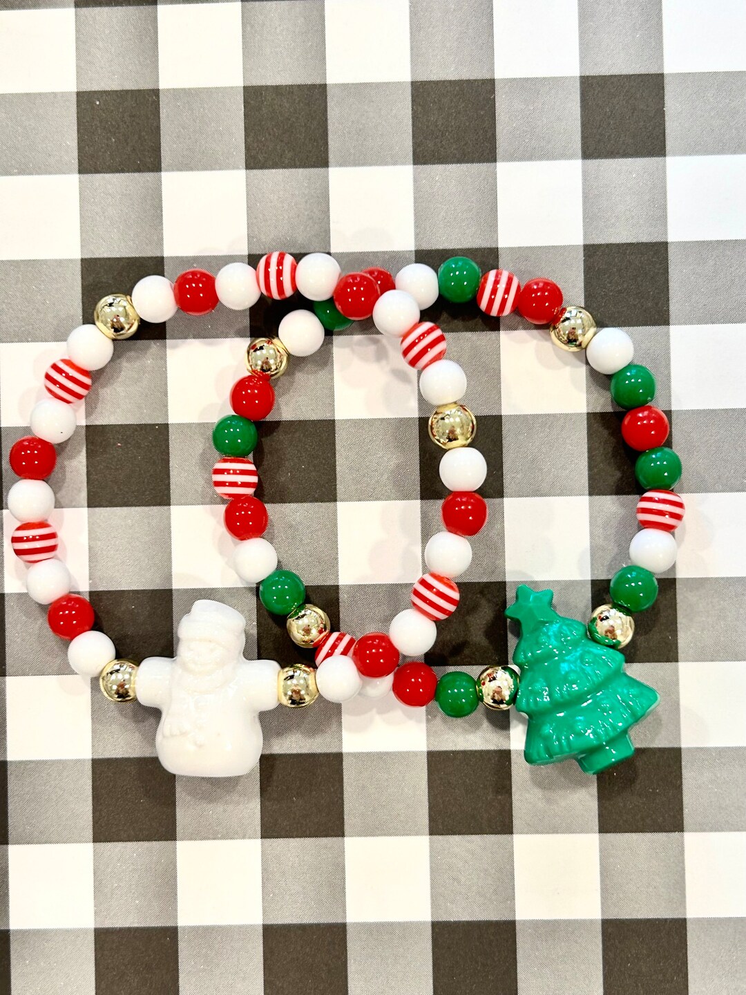DIY Christmas Bracelet Kit - Snowman & Tree Bracelets - Etsy