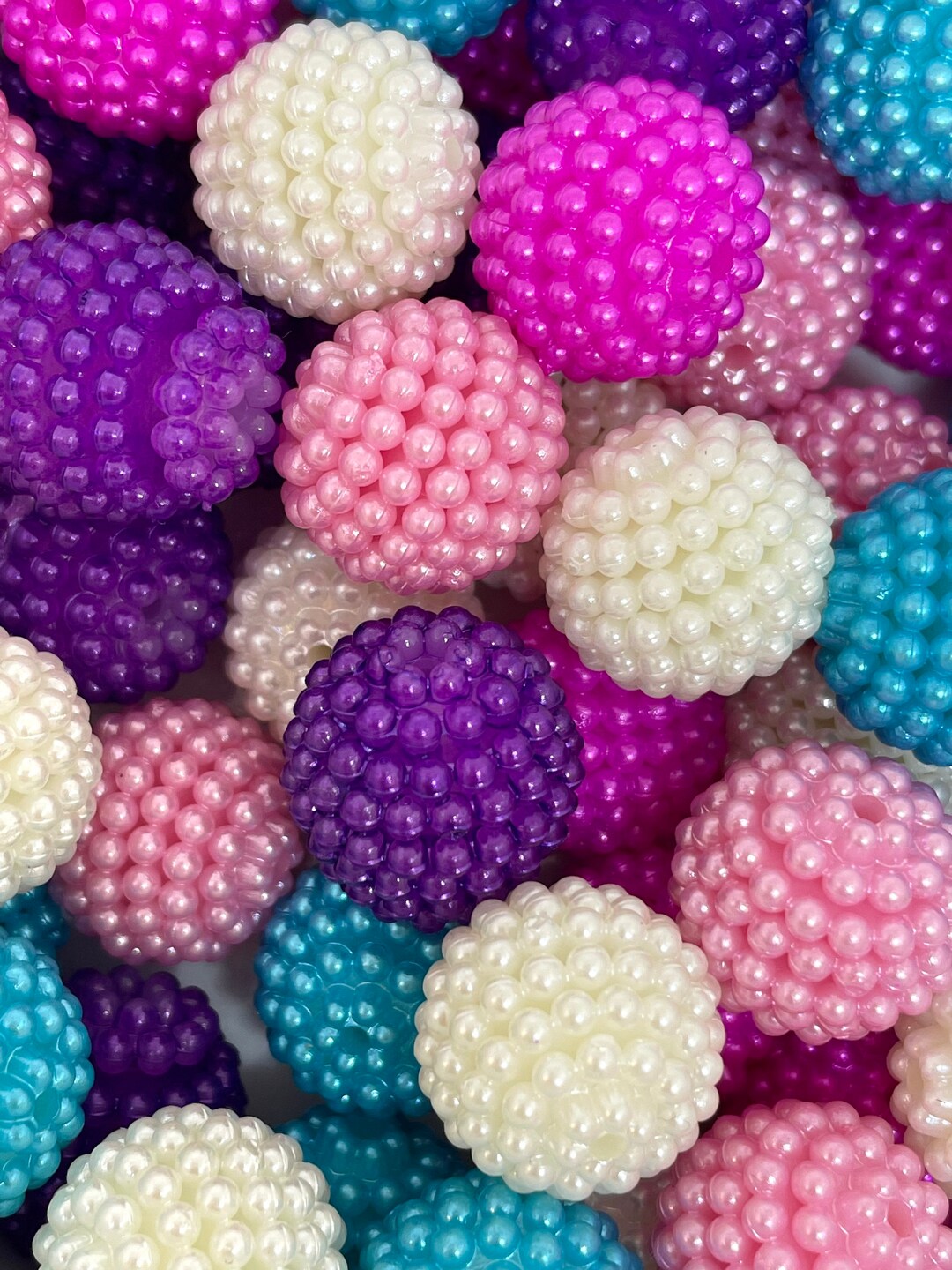 Chunky Berry Bead Variety, Fruit Berry Beads for Chunky Jewelry ...