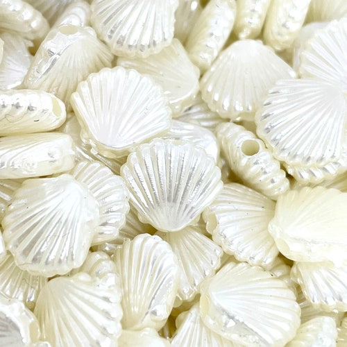 10mm Cute Mermaid Shell Beads Shell Necklace Jewelry Ivory - Etsy