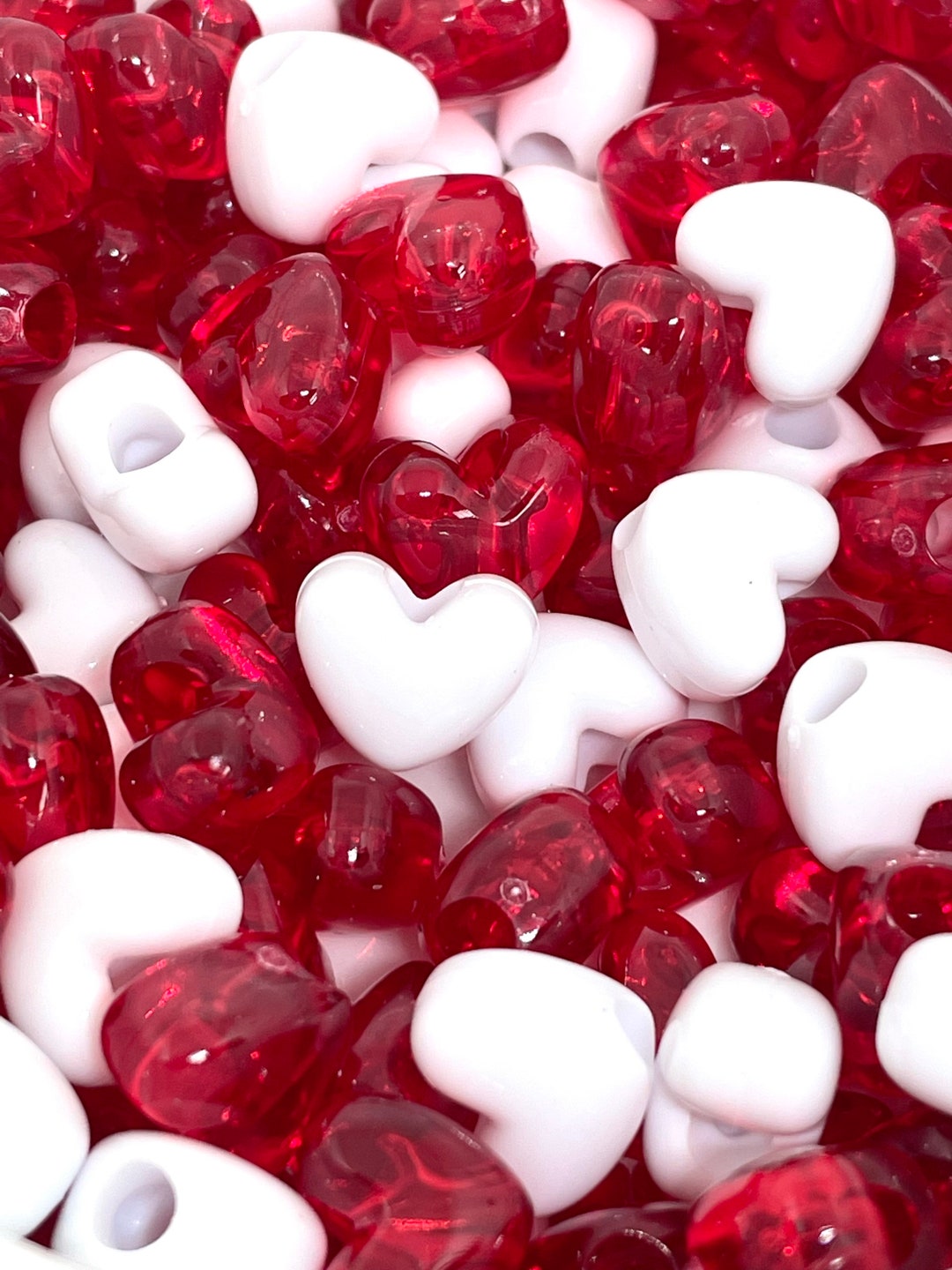 Cute Candy Cane Bead Mix, Candy Cane Beads for the Holidays, Christmas ...