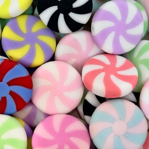 Matte Pastel Peppermint Swirl Beads Mix - DIY Delights - Etsy