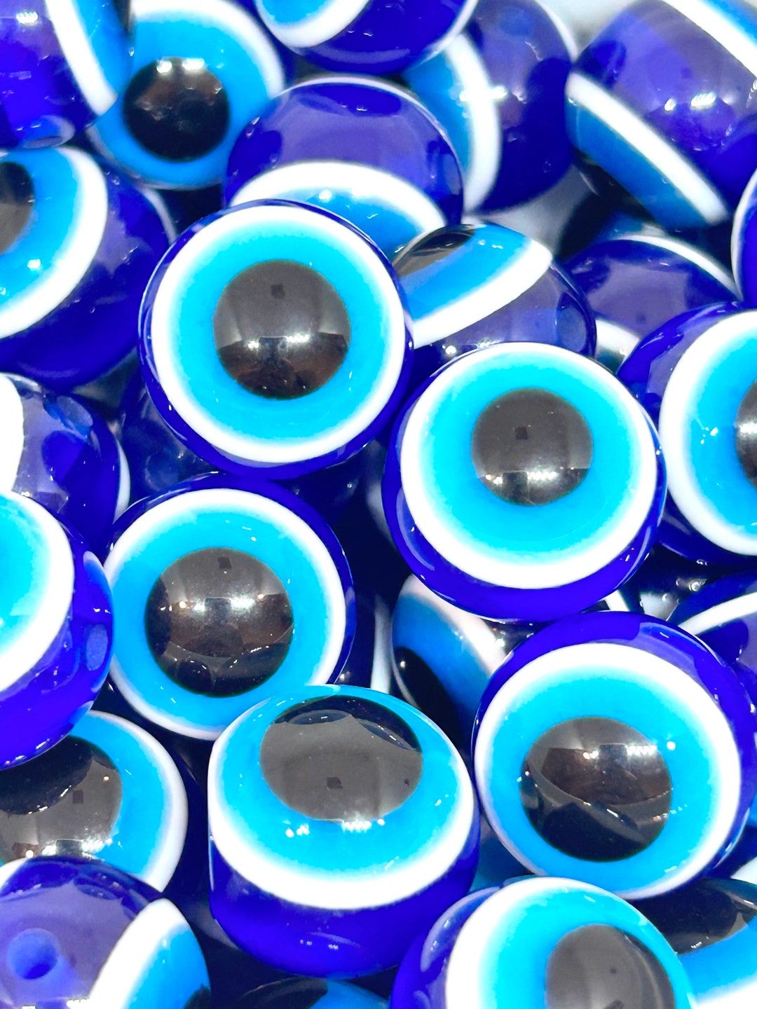 Eerie 20mm Royal Blue Eye Ball Beads by Madison Beads - Perfect for ...