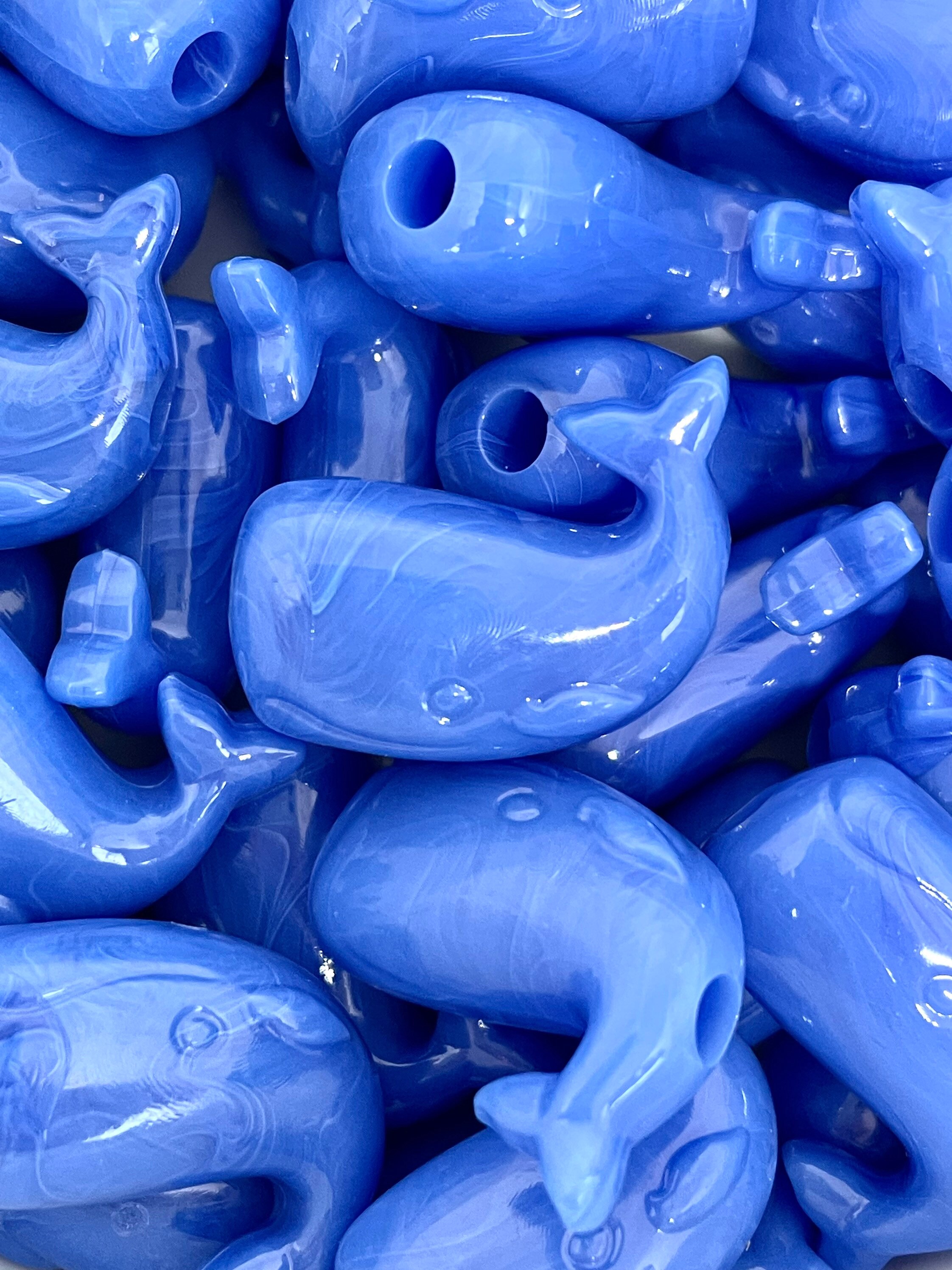Blue Whale Beads Marine Animal Beads Ocean Beads Unique - Etsy