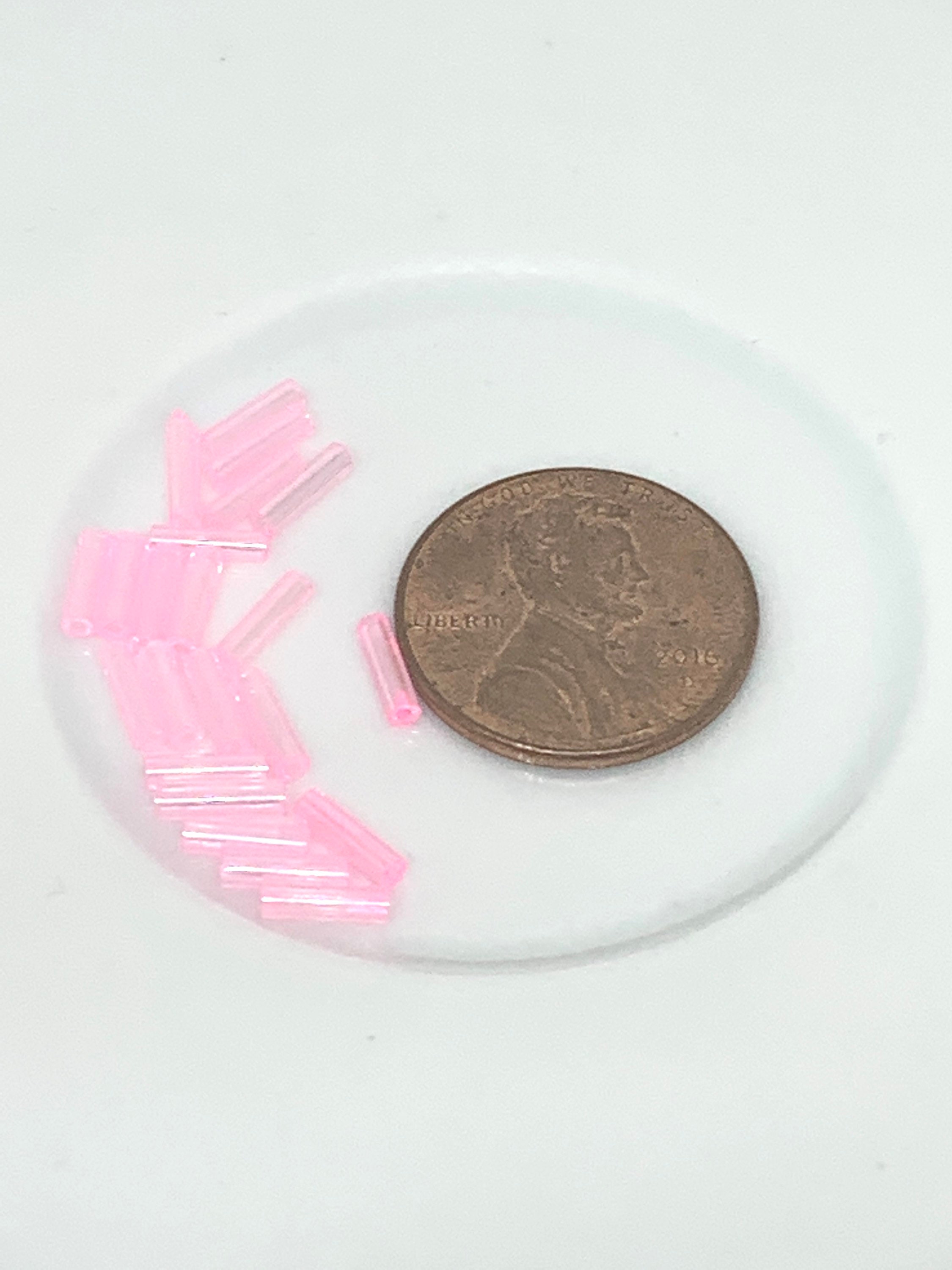 Baby Pink Sprinkle Candy Spacer Beads 400 Pc Set - Etsy