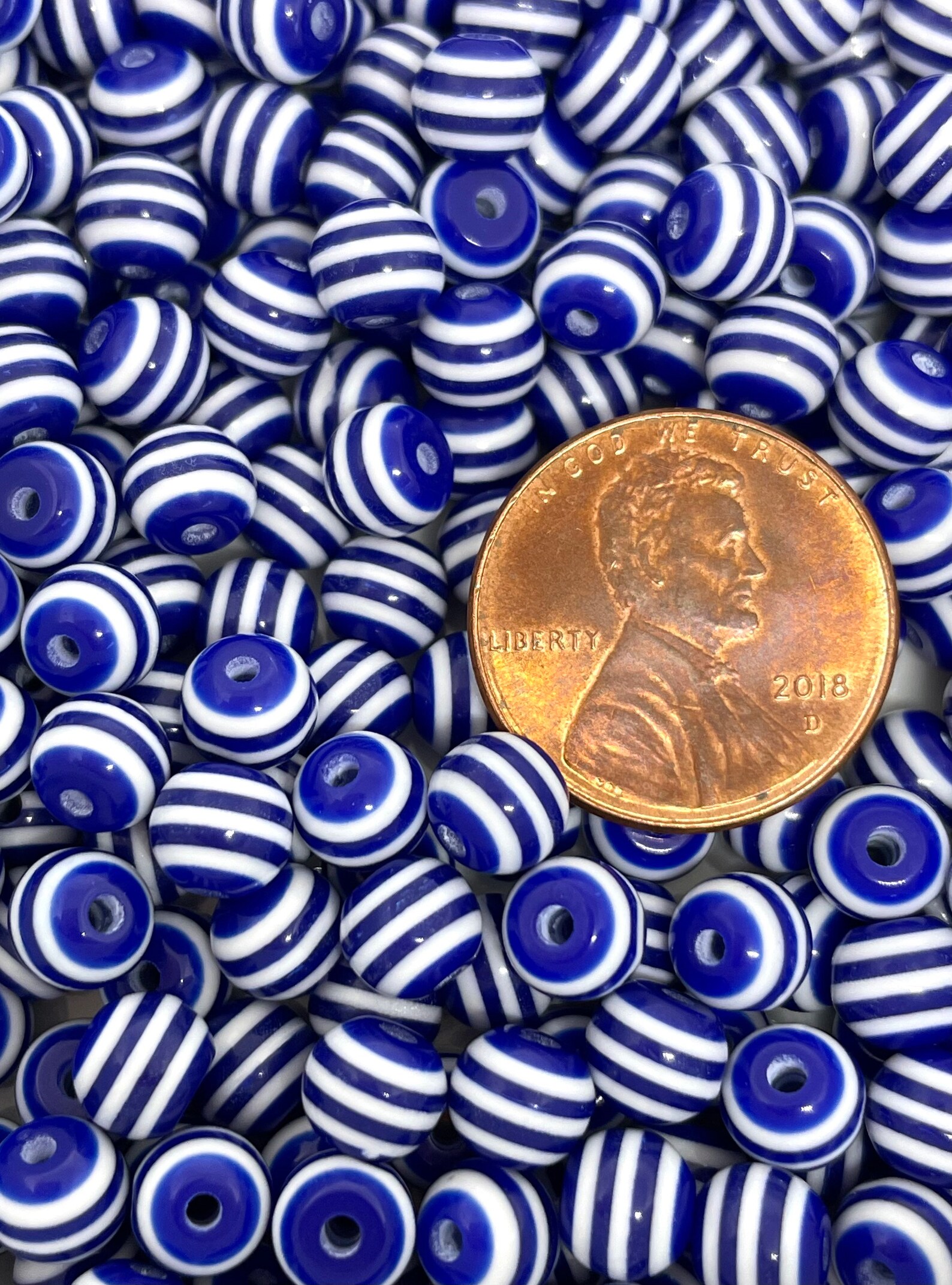 Translucent Rainbow Stripes Striped Beads for Jewelry Making - Etsy