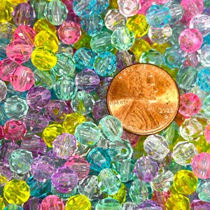 6mm Transparent Pastel Jelly Beads, Colorful Bead Mix, Jewelry Supplies ...