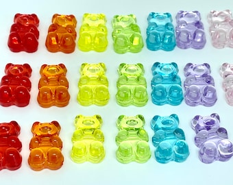 Gummy Bear Beads for Charms Gummy Bear Charms Candy Beads - Etsy
