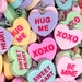 Valentine's Day Conversation Heart Charms, Candy Heart, Pendant ...