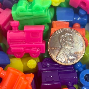 Neon Train Bead Set for Jewelry Making, Crafting, Bead Party, Train ...