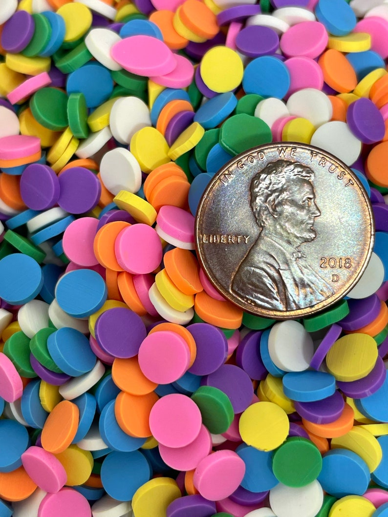 Pastel Fake Candy Quins, Fake Sprinkles for Slime, Round Sprinkles for ...