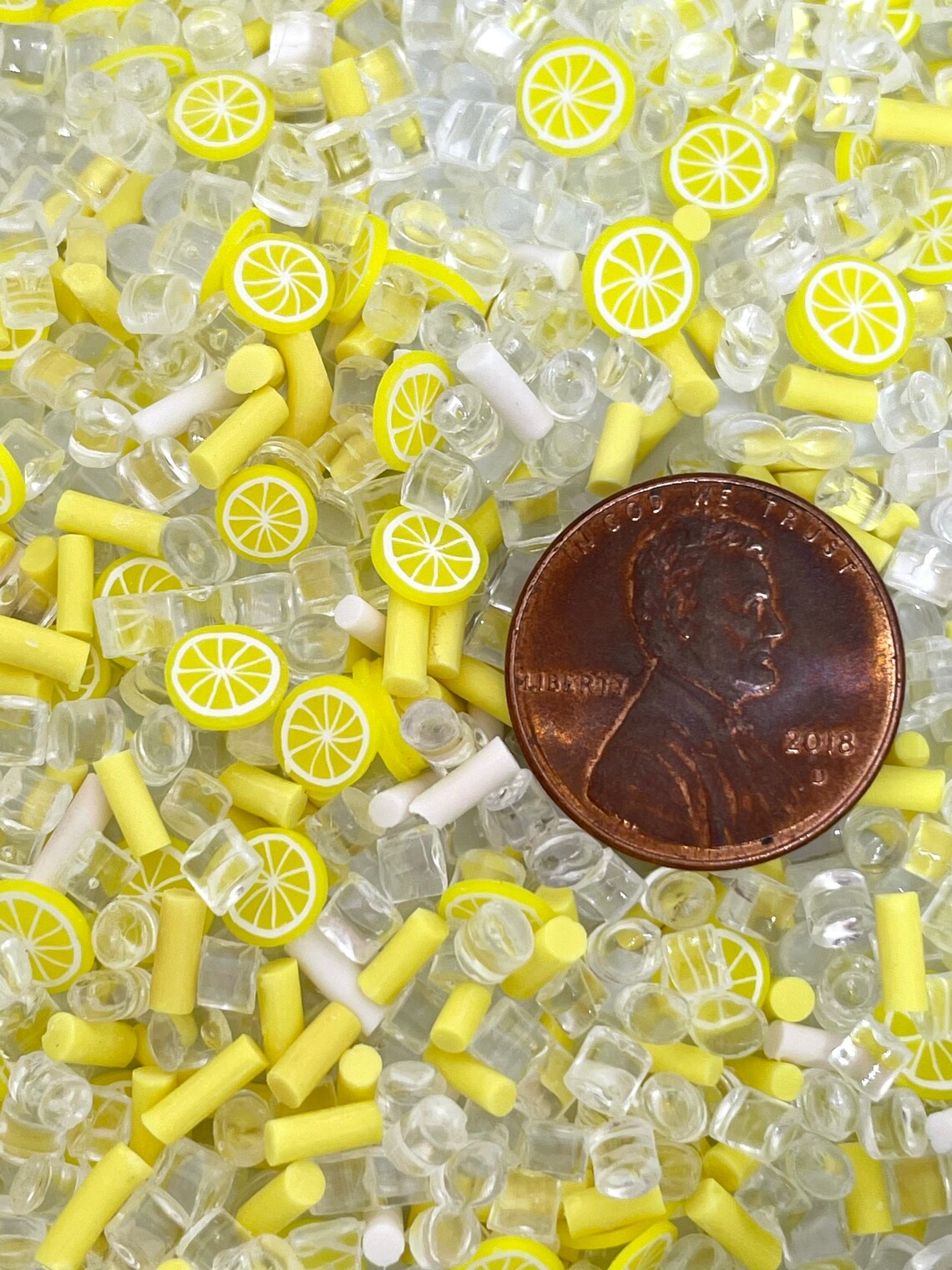 Lemonade Fake Sprinkle Mix Slime Toppings Faux Sprinkles - Etsy
