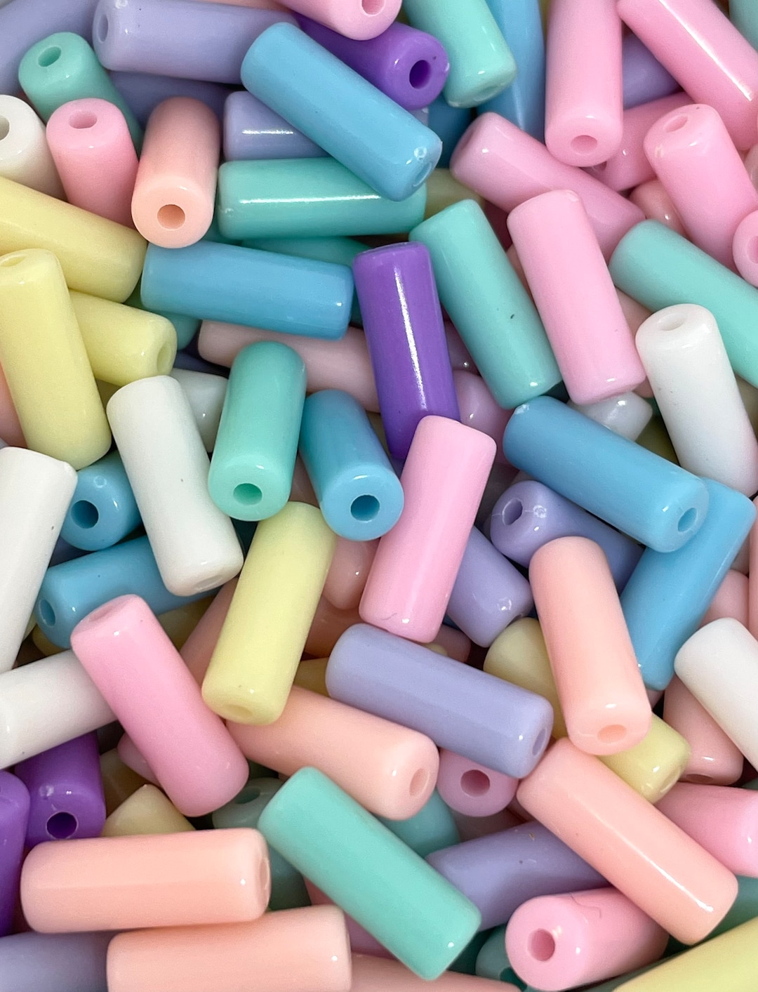 Kawaii Pastel Sprinkles Candy Spacer Beads, Pastel Beads for Cosplay ...