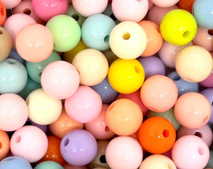 Classic Mix Bubblegum Round Beads - Etsy