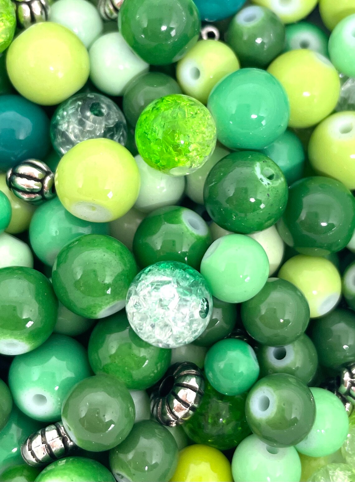 Gorgeous Green Bead Mix Green Themed Beads for Jewelry - Etsy