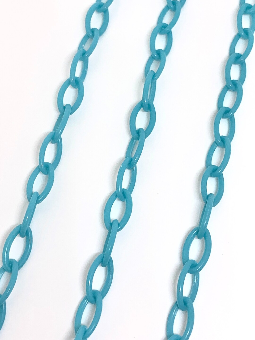 Blue Plastic Chain Mask Chain Blue DIY Chain - Etsy