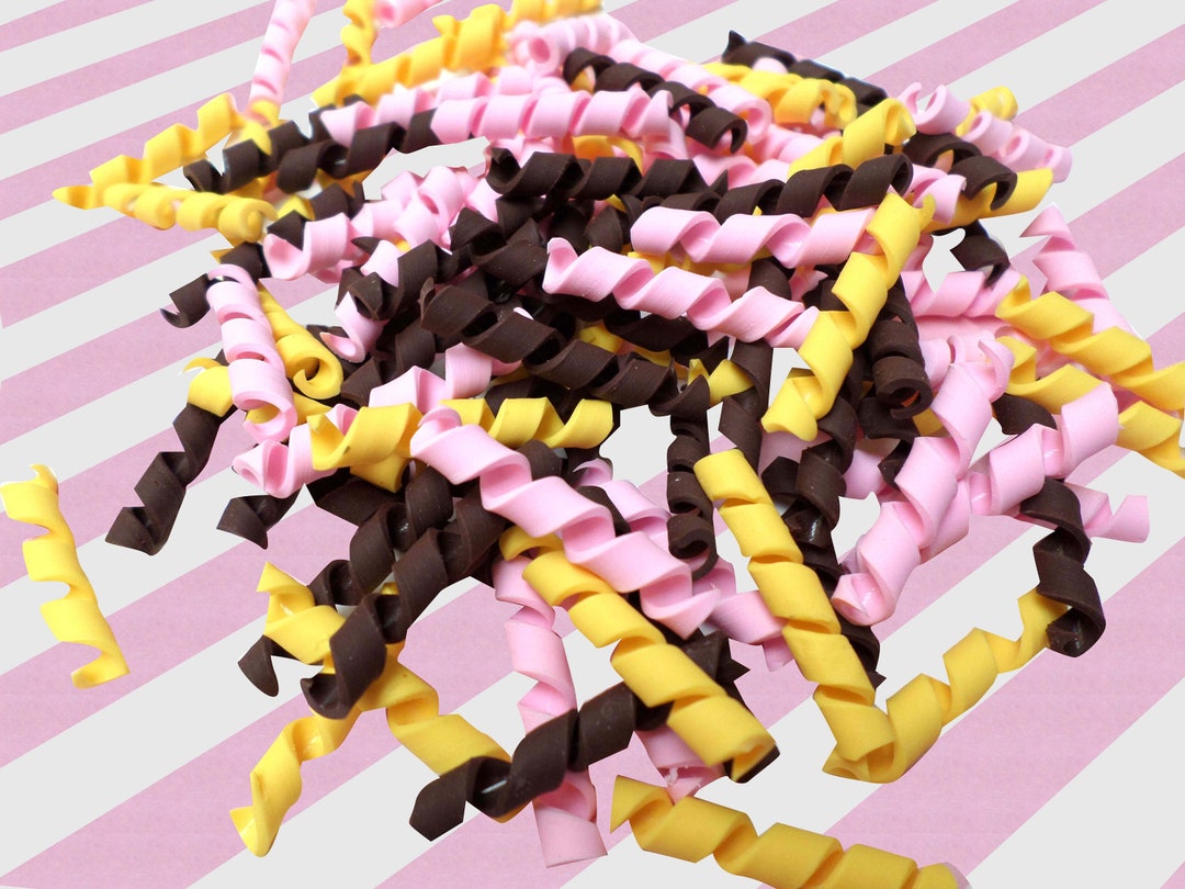 Kawaii Sweet Neopolitan Chocolate Swirls Decoden Cabochons, 10pc Set - Etsy