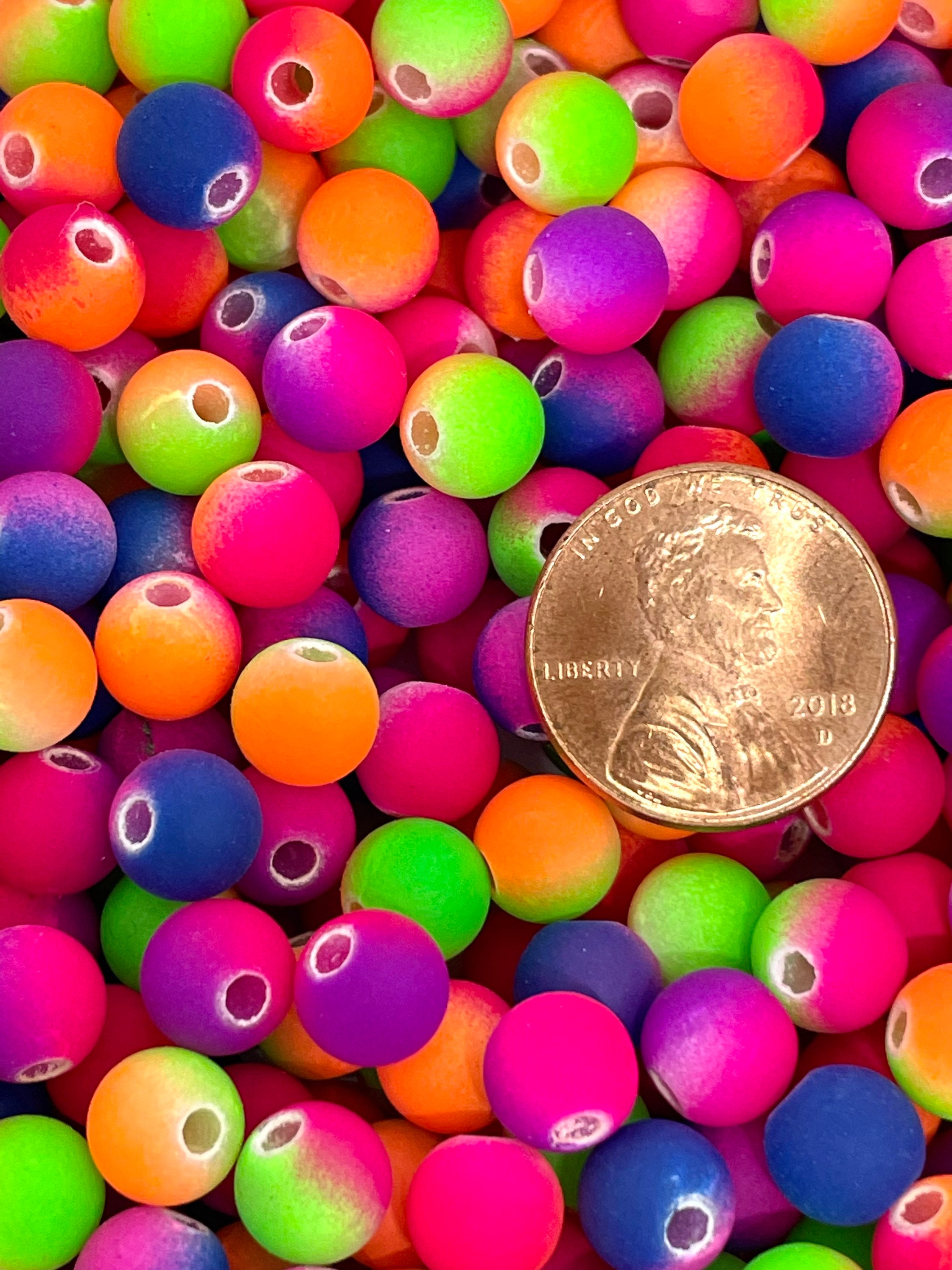 Neon Bead Mix Rave Beads for Necklace EDM Beads for - Etsy