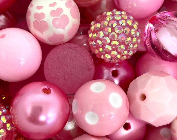 Star Bead Mix, Purple, Clear, and Pink Star Beads, 10mm Beads for ...